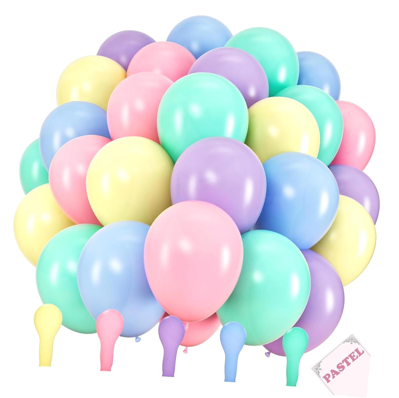 Highcool 200 Small Pastel Balloons for Celebrations – 5 Inch Balloons ...