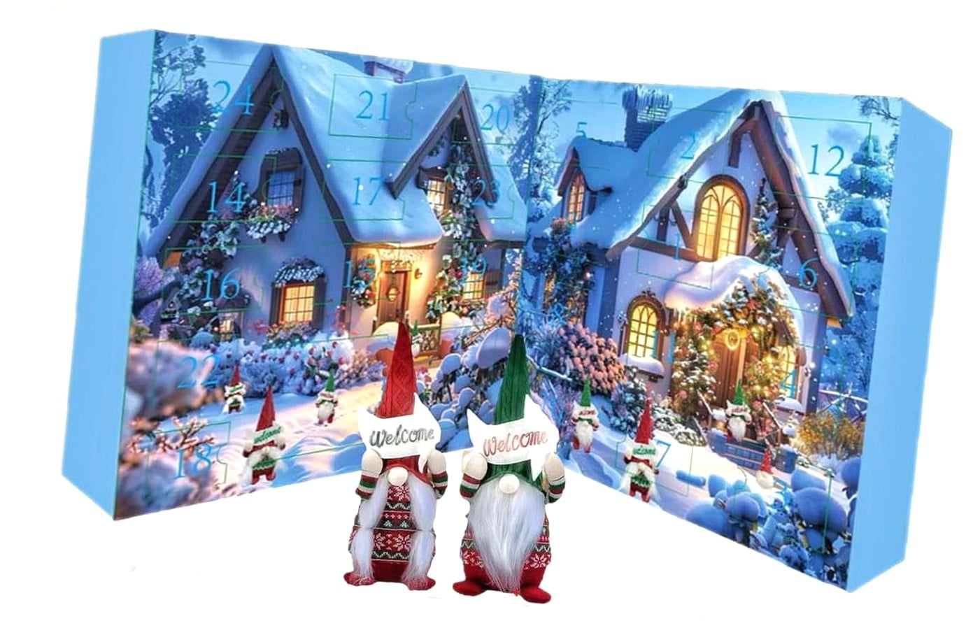 Highcool 24 Days Countdown Calendar Dwarf Figurines Advent Calendars ...