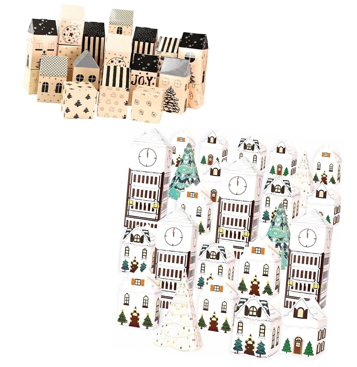 Highcool 24 Empty Advent Calendar Boxes to Fill Yourself Christmas ...