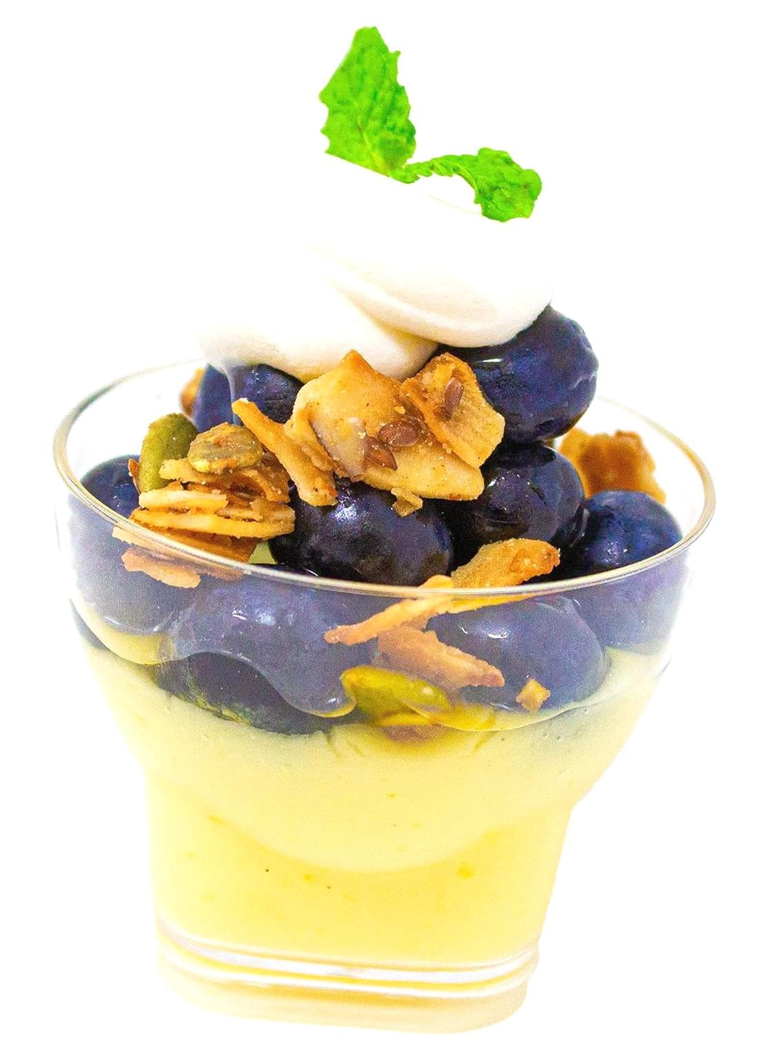 Highcool 24 Pack Tiny 3 oz. Rum Shot Mini Dessert Parfait Cup ...