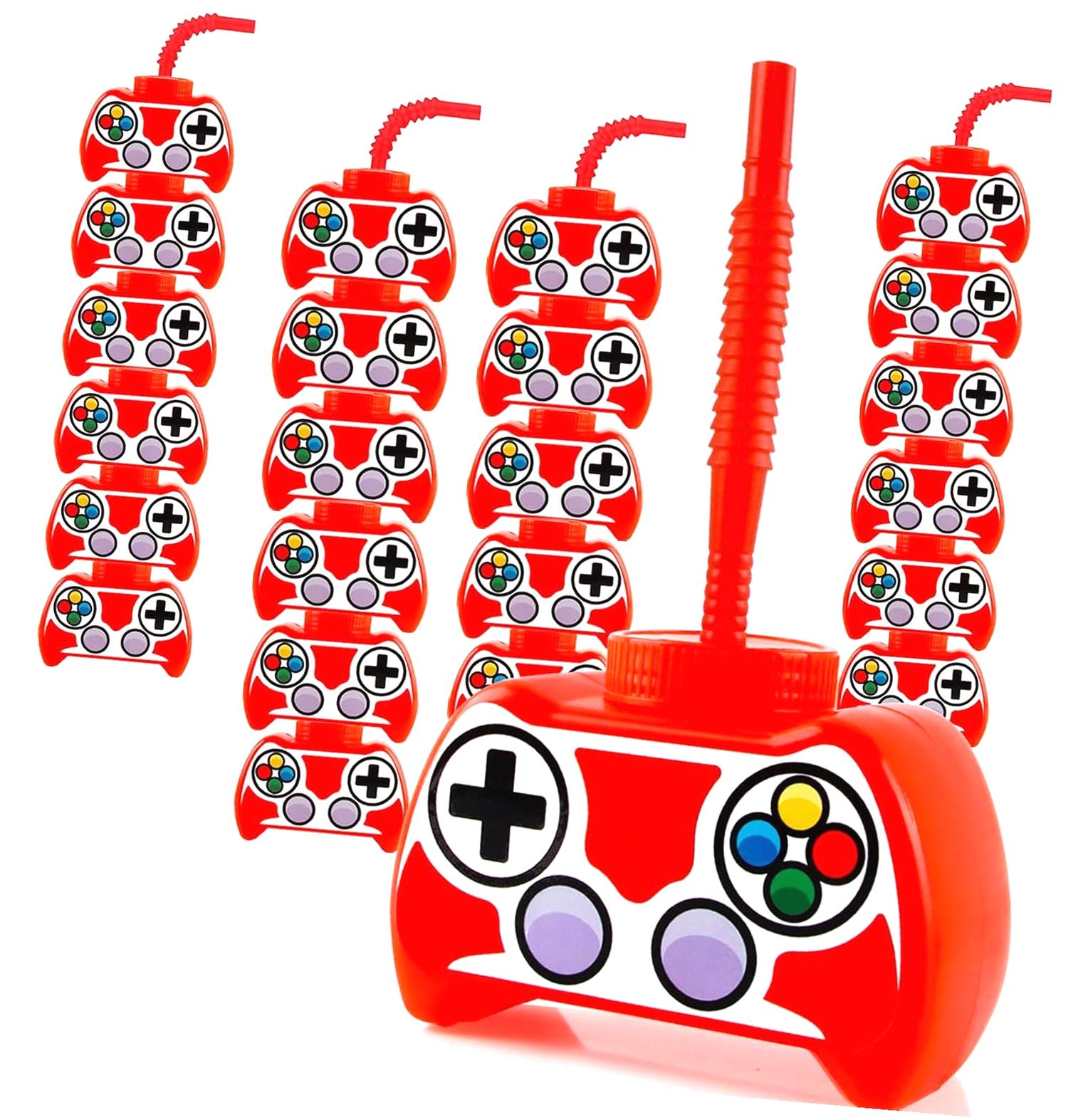 Highcool 24 Pcs Plastic Video Gaming Party Favor Supplies Cups with ...