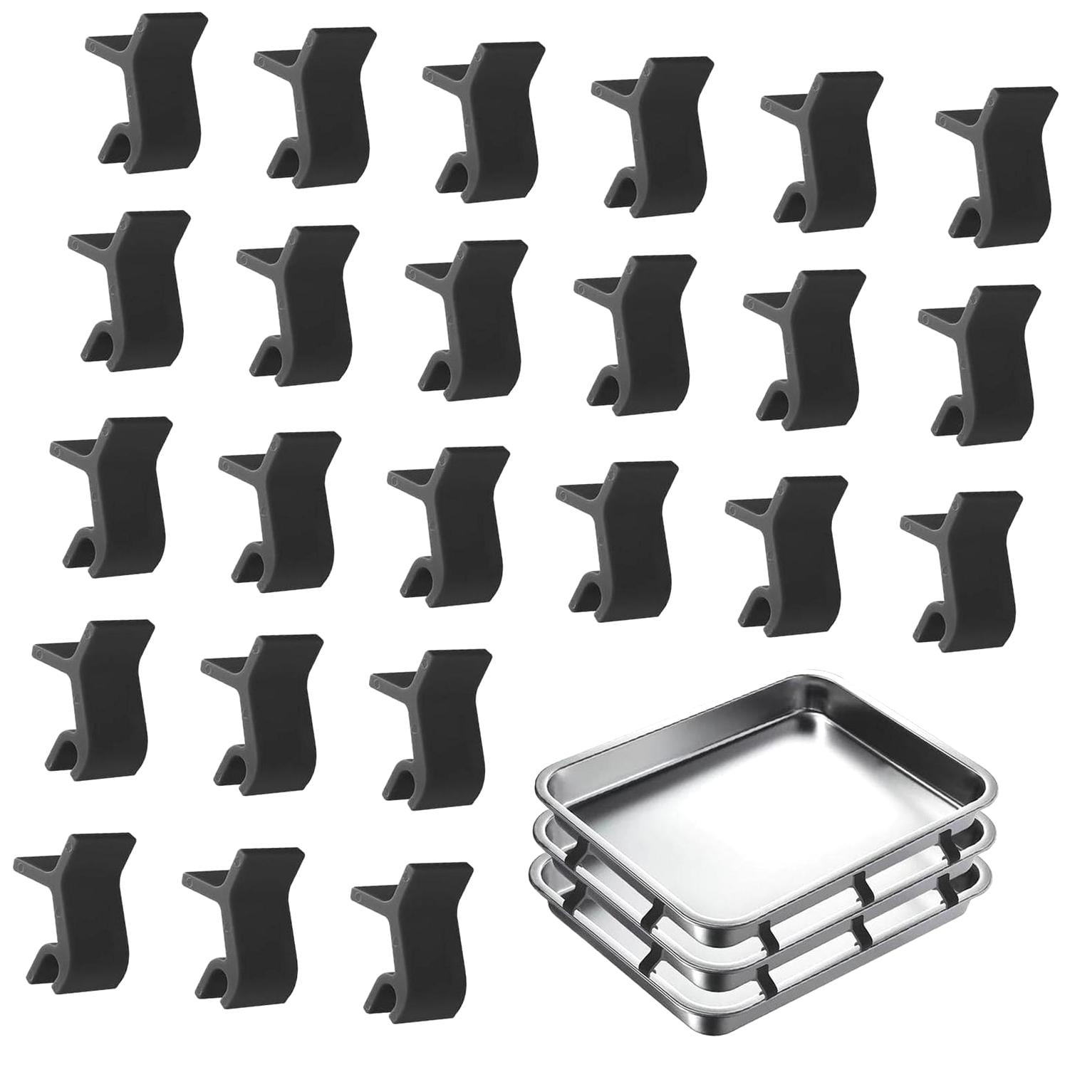 Highcool 24pcs Baking Sheet Stackers, Layered Stacking Holder Saving ...