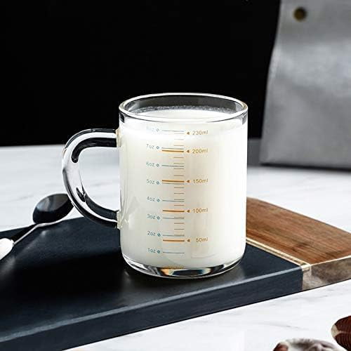 Highcool 250 Graduated Measuring Cup Borosilicate Drinking Water Cup ...