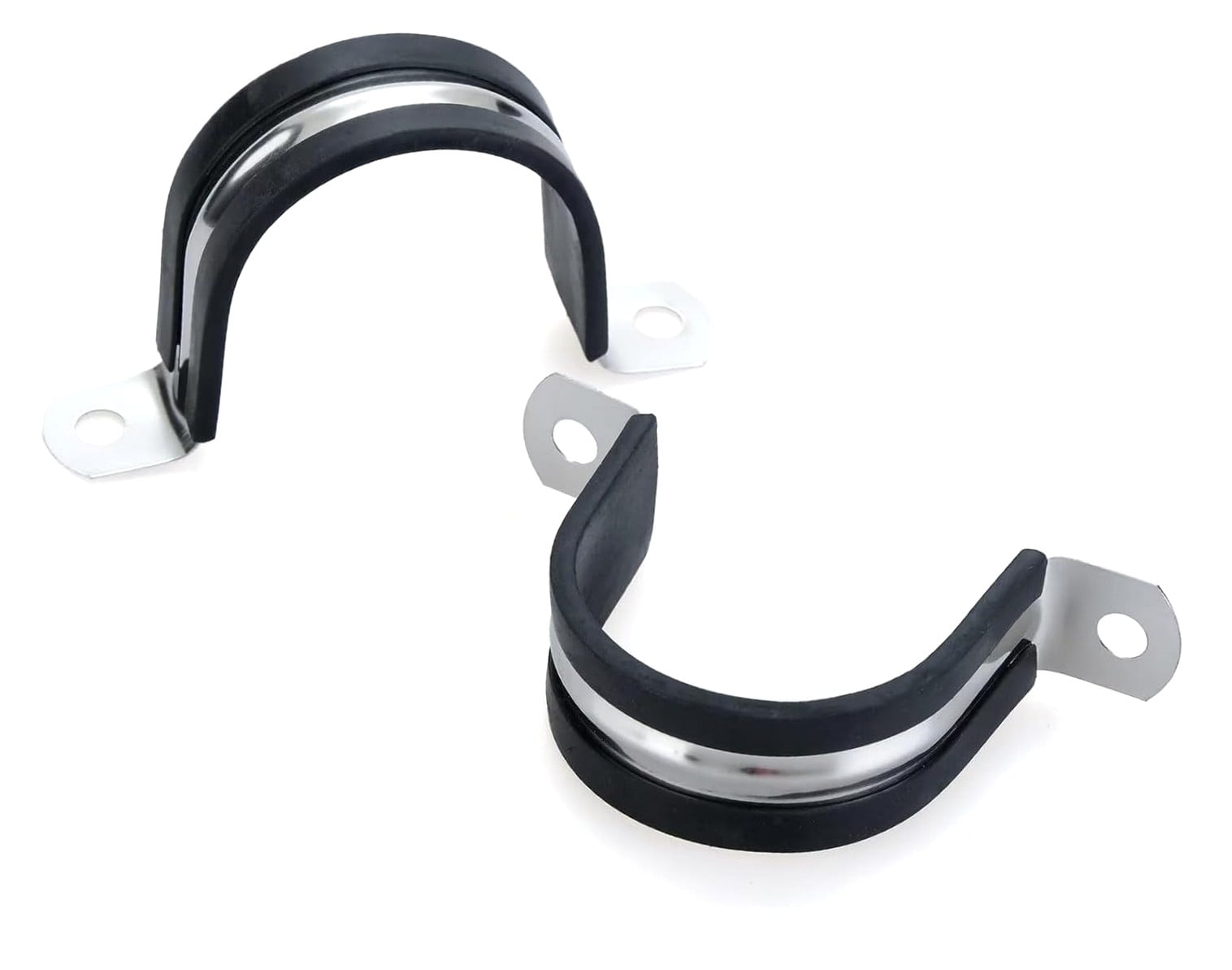 Highcool 27mm/1.06in (20 PCS) 304 Steel Pipe Clamps with Rubber, Heavy ...