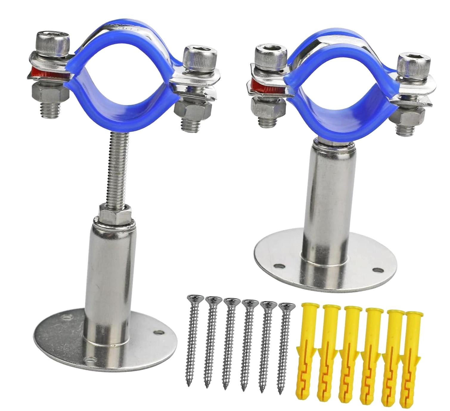 Highcool 2PCS 304 Steel Wall Mount Ceiling Mount Pipe Supports ...