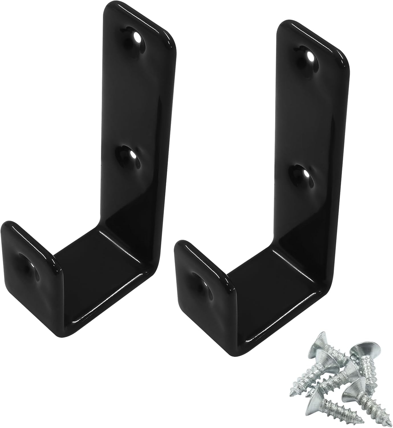 Highcool 2Pcs Black Bunk Bed Ladder Hooks Brackets Inside 1" Kids Bunk ...