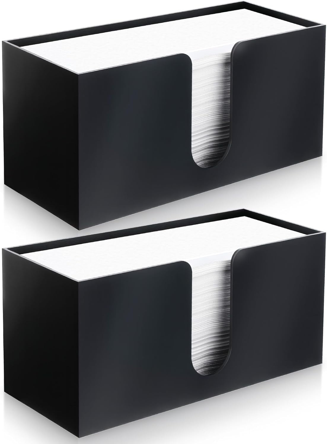 Highcool 2pcs Paper Dispenser Countertop Bathroom Paper Holder Acrylic ...