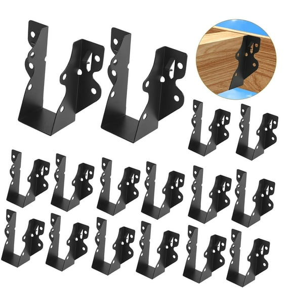 Highcool 2x4 Joist Hanger,16 Pack 20 Gauge Q235B Steel Face Mount Joist Hangers,Hurricane Ties ...