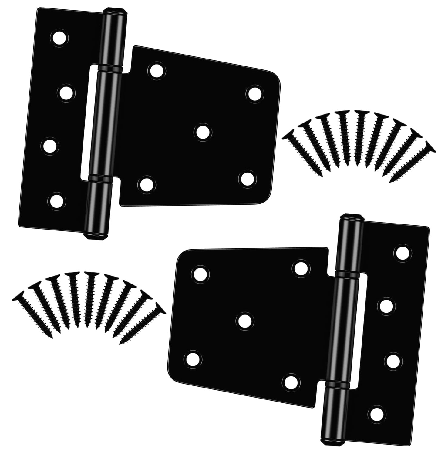 Highcool 3.5 Inch Gate Hinges, Iron Door Hinges for Shed, Wooden Fences ...