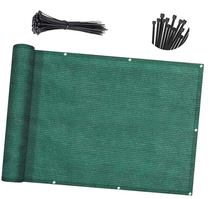 Highcool 3' Dark Balcony Privacy Screen Fence, Apartment Deck Railings ...