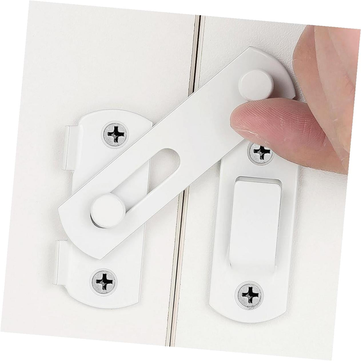 Highcool 3 Packs Barn Door Latches, 2.75” 2.02” White Steel barn gate ...
