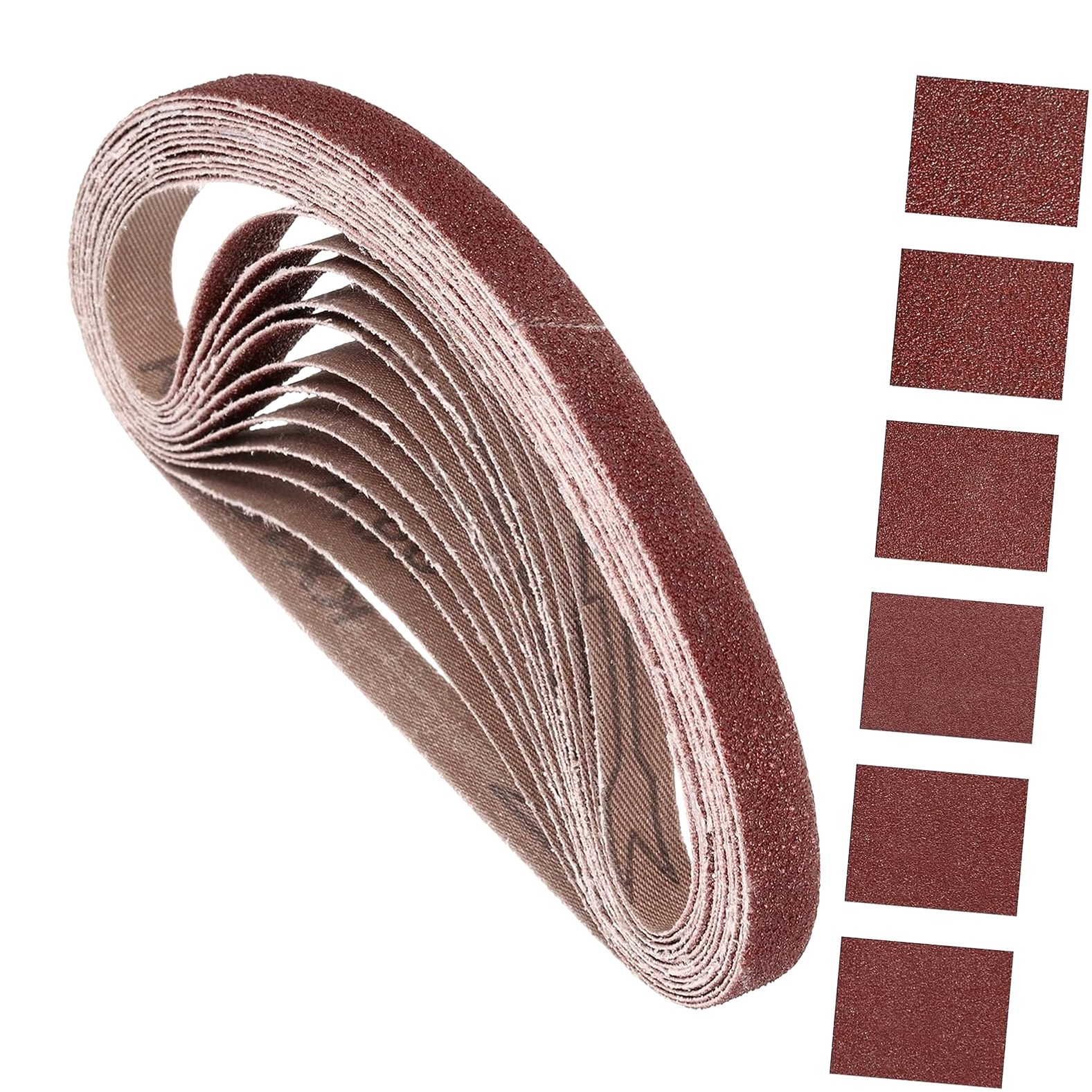 Highcool 3 Pcs 1 30 Inch 60/120/240 Grit Aluminum Abrasive Sandpaper ...