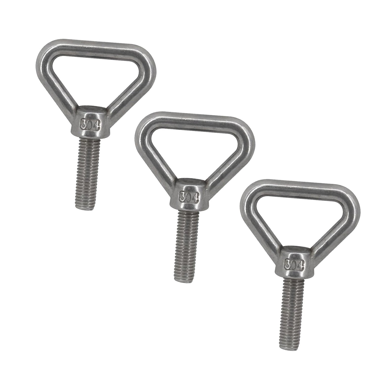 Highcool (3 Pieces) M8x150mm Triangular Machine Threaded Machinery ...