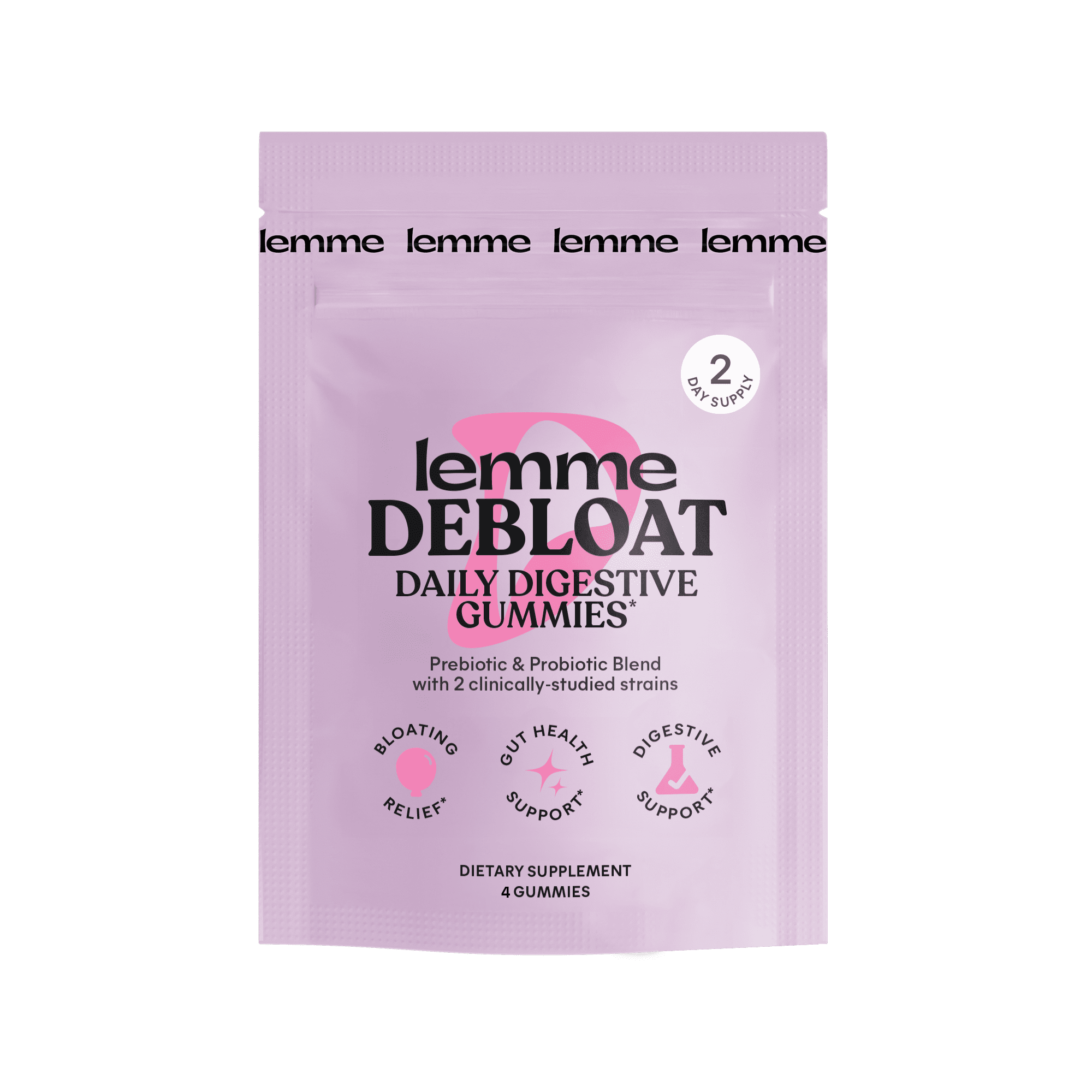 Lemme Debloat 3-in-1 Prebiotic, Probiotic & Digestive Enzyme Capsules ...
