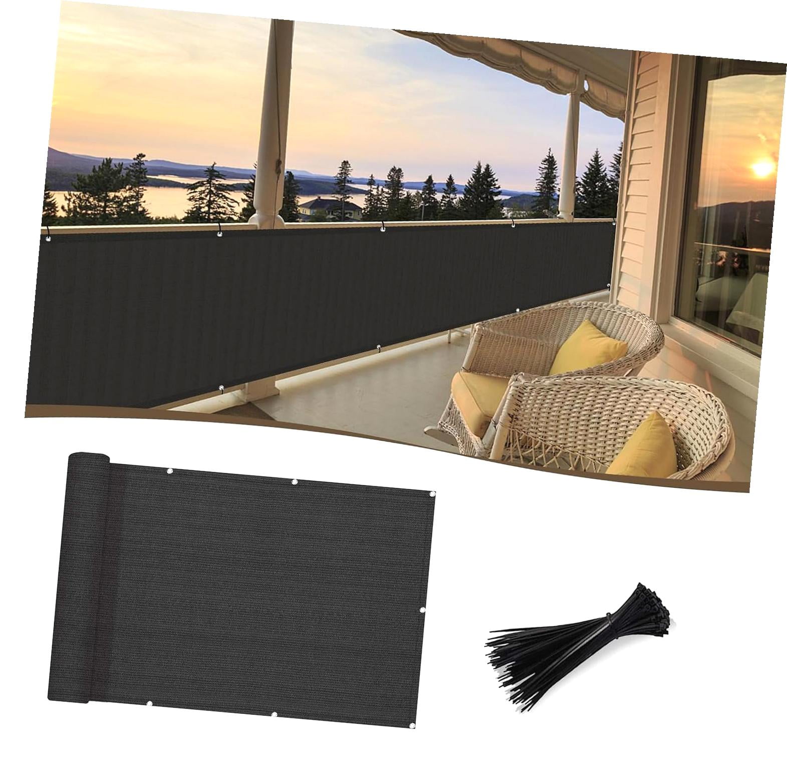 Highcool 3'x6' Balcony Privacy Screen Fence, Apartment Railings Outdoor ...