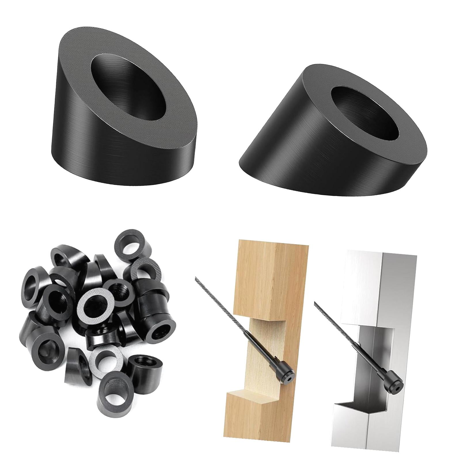 Highcool 30 Pack 5/16" Angle Beveled Washers – 30 Degree T316 Stainless ...