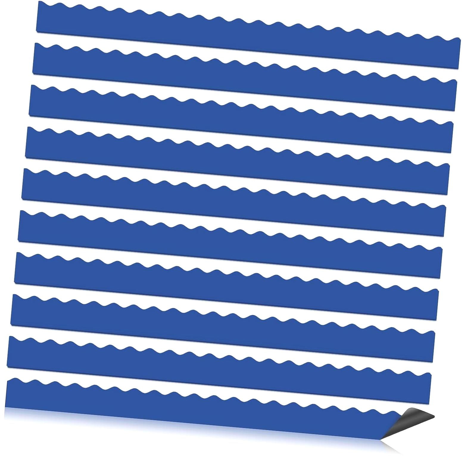 Highcool 30 Pcs Magnetic Edges for Classroom Whiteboard - Blue Magnetic ...