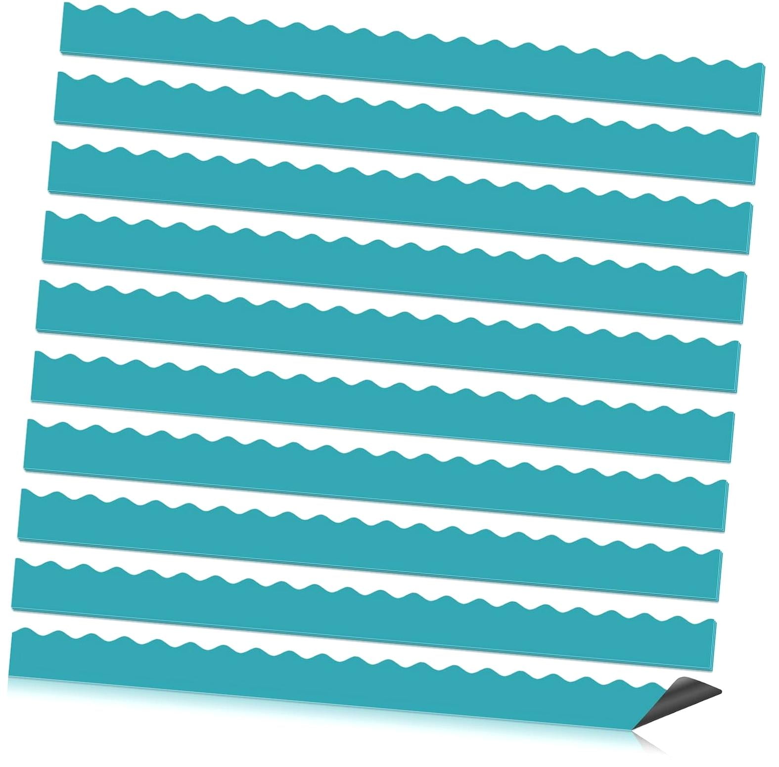 Highcool 30 Pcs Magnetic Edges for Classroom Whiteboard - Lake Blue ...