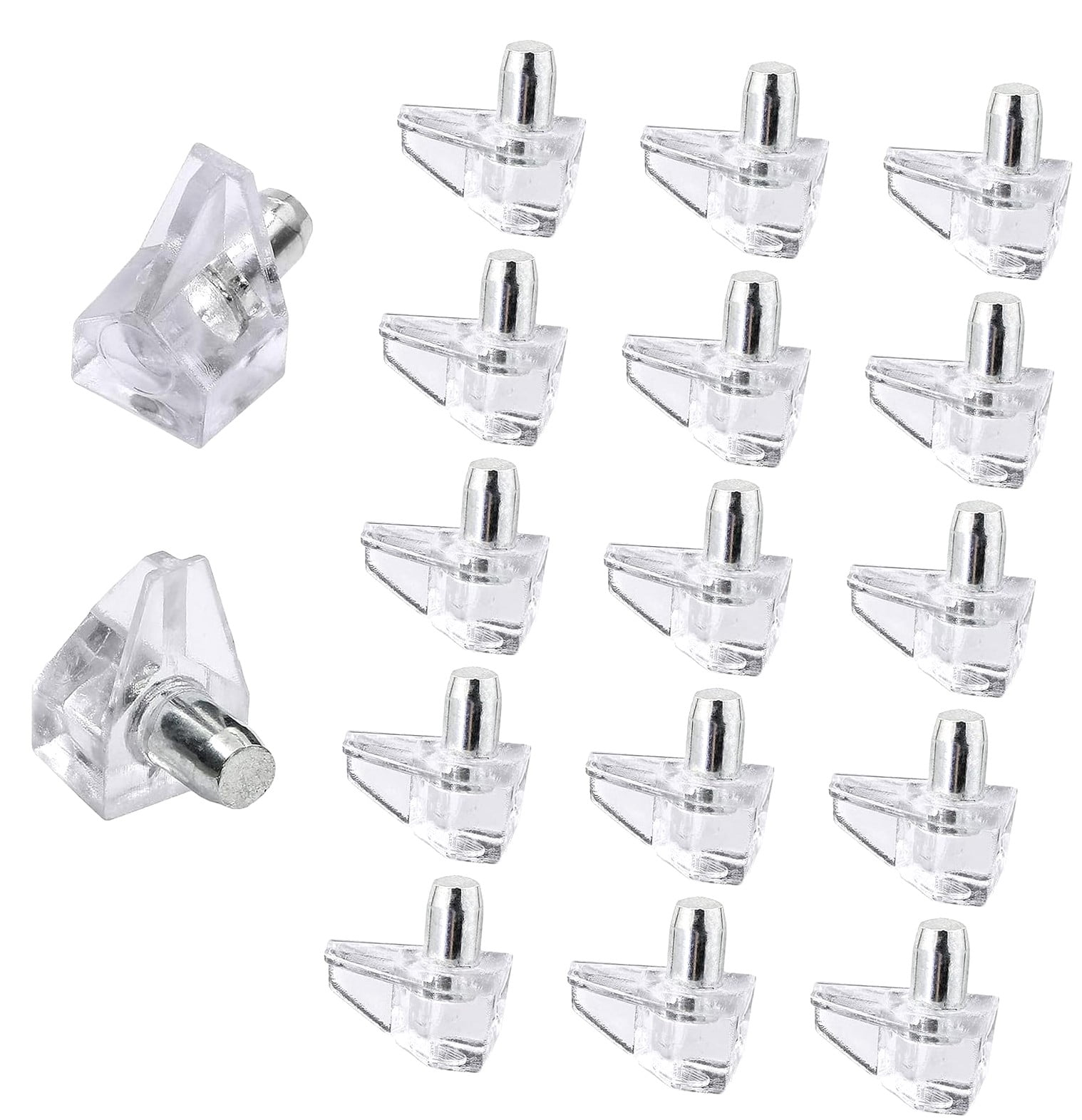 Highcool 30-Piece Clear Pegs, 5mm Small Plastic Cabinet Clips for ...