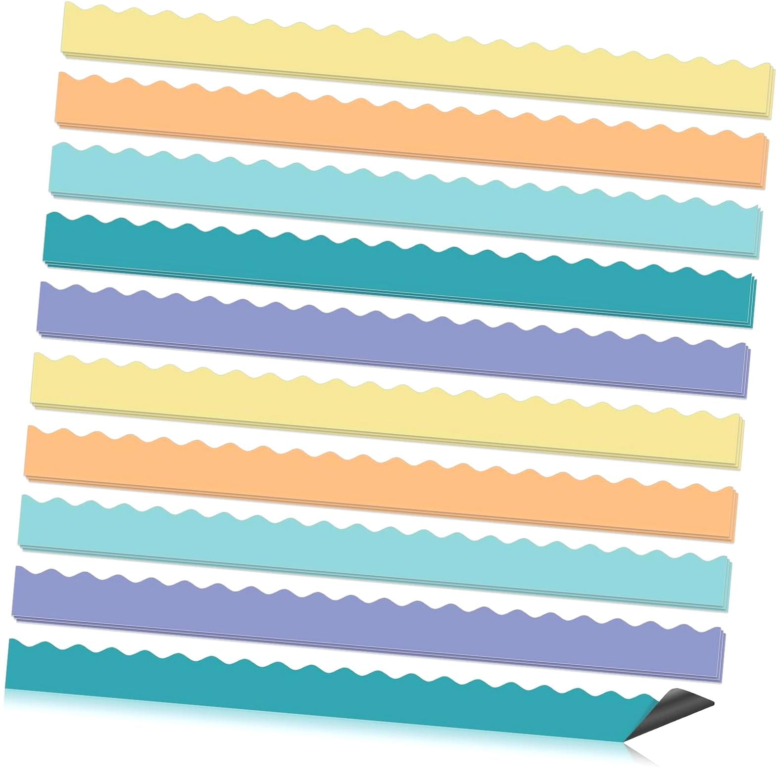 Highcool 30 Piece Magnetic Borders for Classroom Whiteboard - Macaron ...