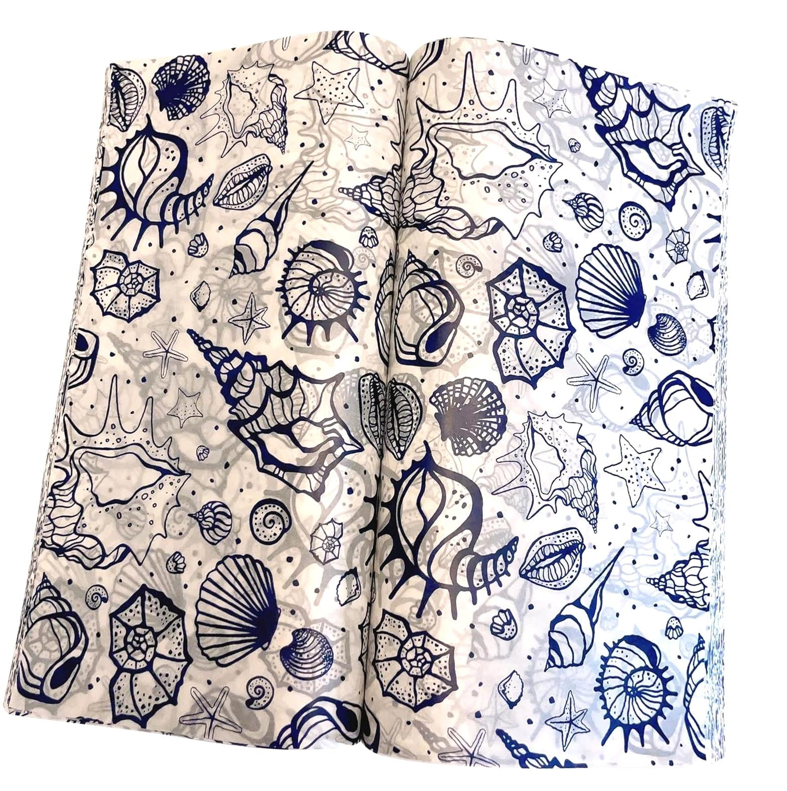 Highcool 300 Sea Shell Wax Paper Sheets, Picnic Food Wraps, Grease ...