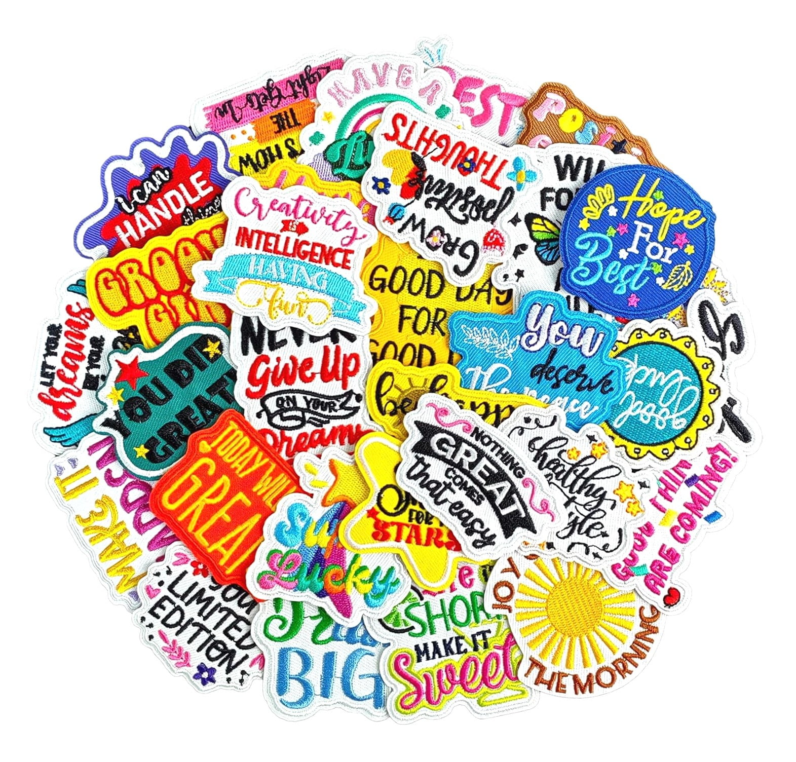 Highcool 30PCS Random Positive Affirmations Patches, Phrases Patches ...