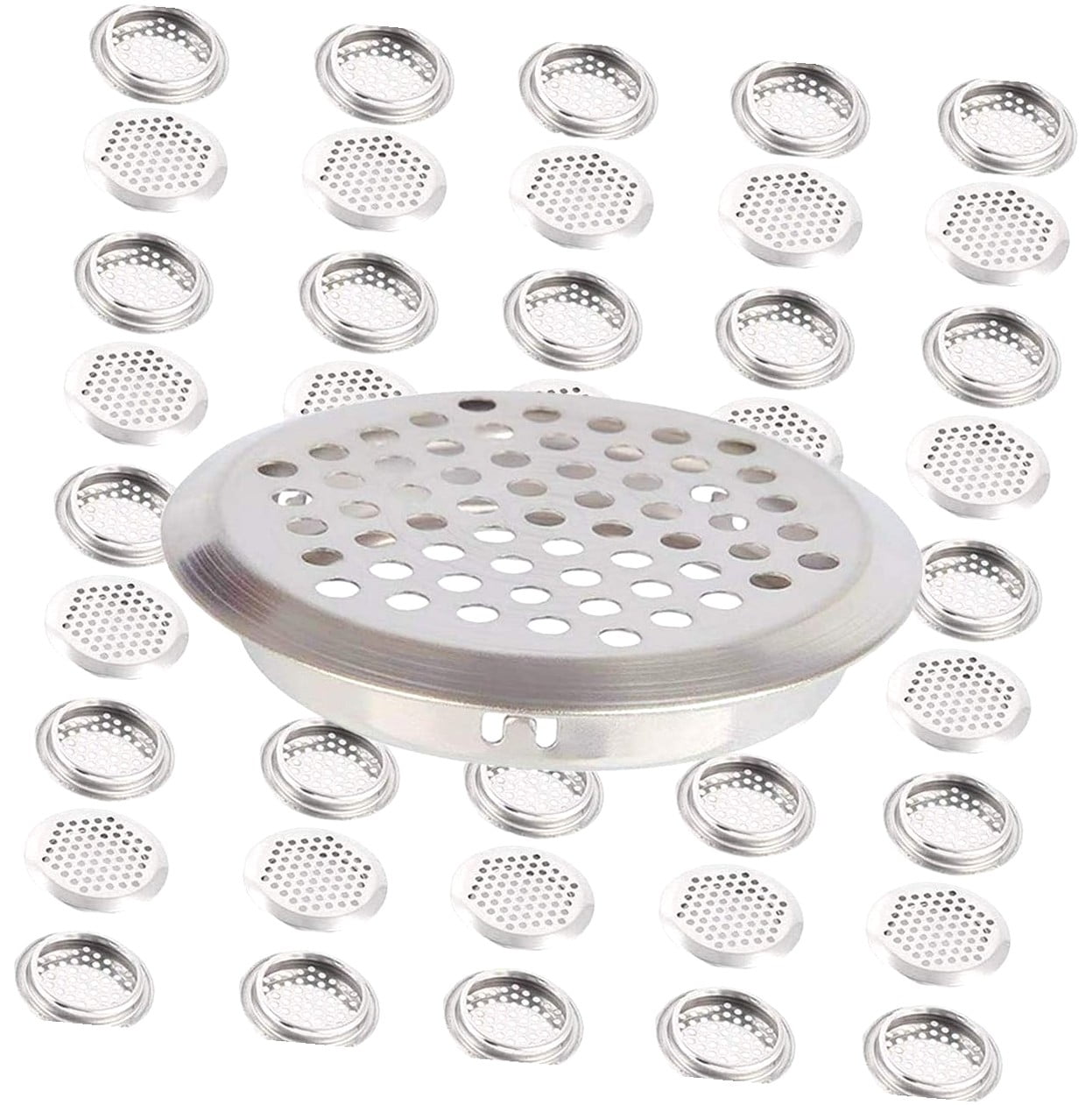 Highcool 30Pcs Air Vents 2 Inch(53mm) Circular Soffit Vent Steel Round ...