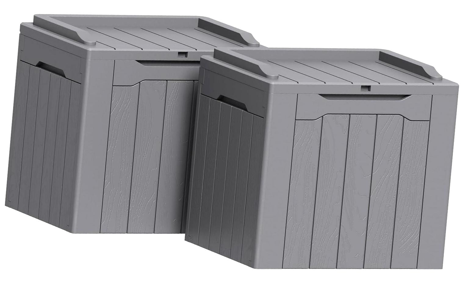 Highcool 31 Gallon Deck Box for Outside Areas, All-Weather Storage ...