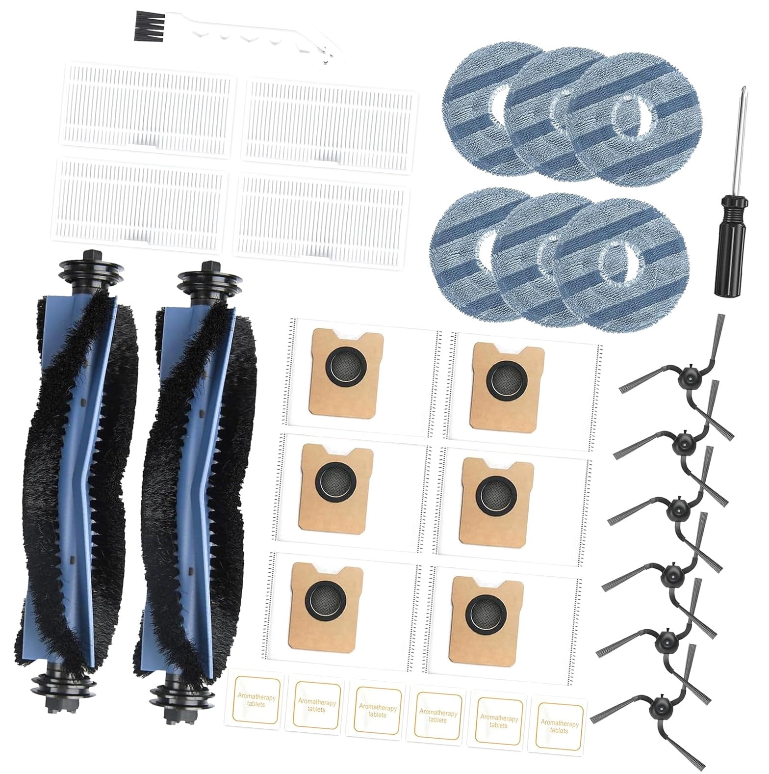 Highcool 37-Piece Accessory Kit for Saros 10 Robot Vacuum 4 Main , 1 ...