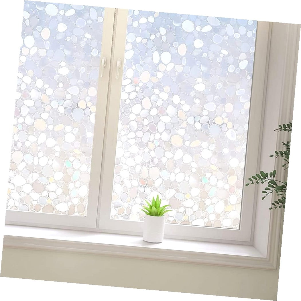 Highcool 3D Pebble Privacy Film Frosted Film, Vinyl Window Decal, UV ...