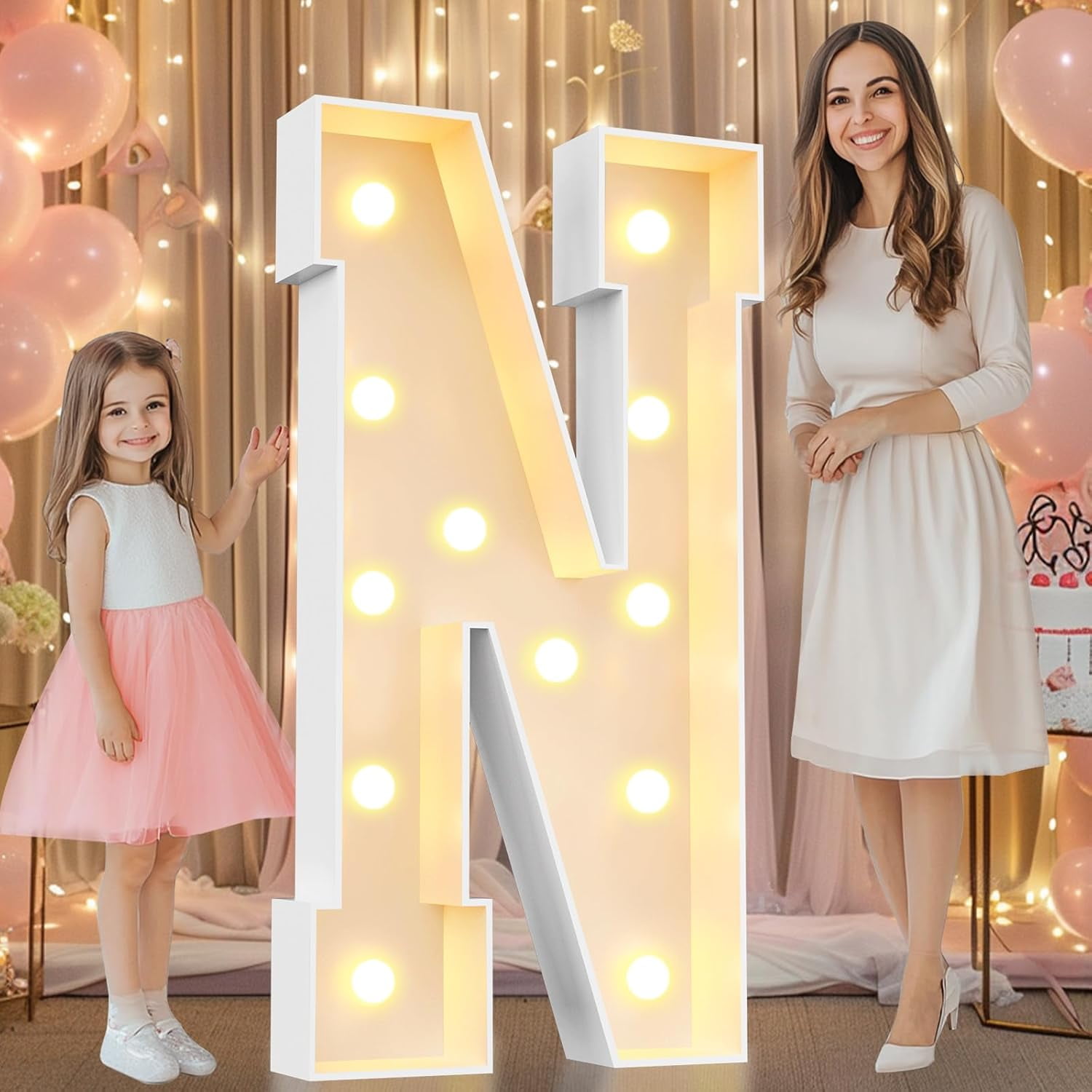 Highcool 4 FT Marquee Light Up Letters, Marquee Letter Lights 4 Feet ...