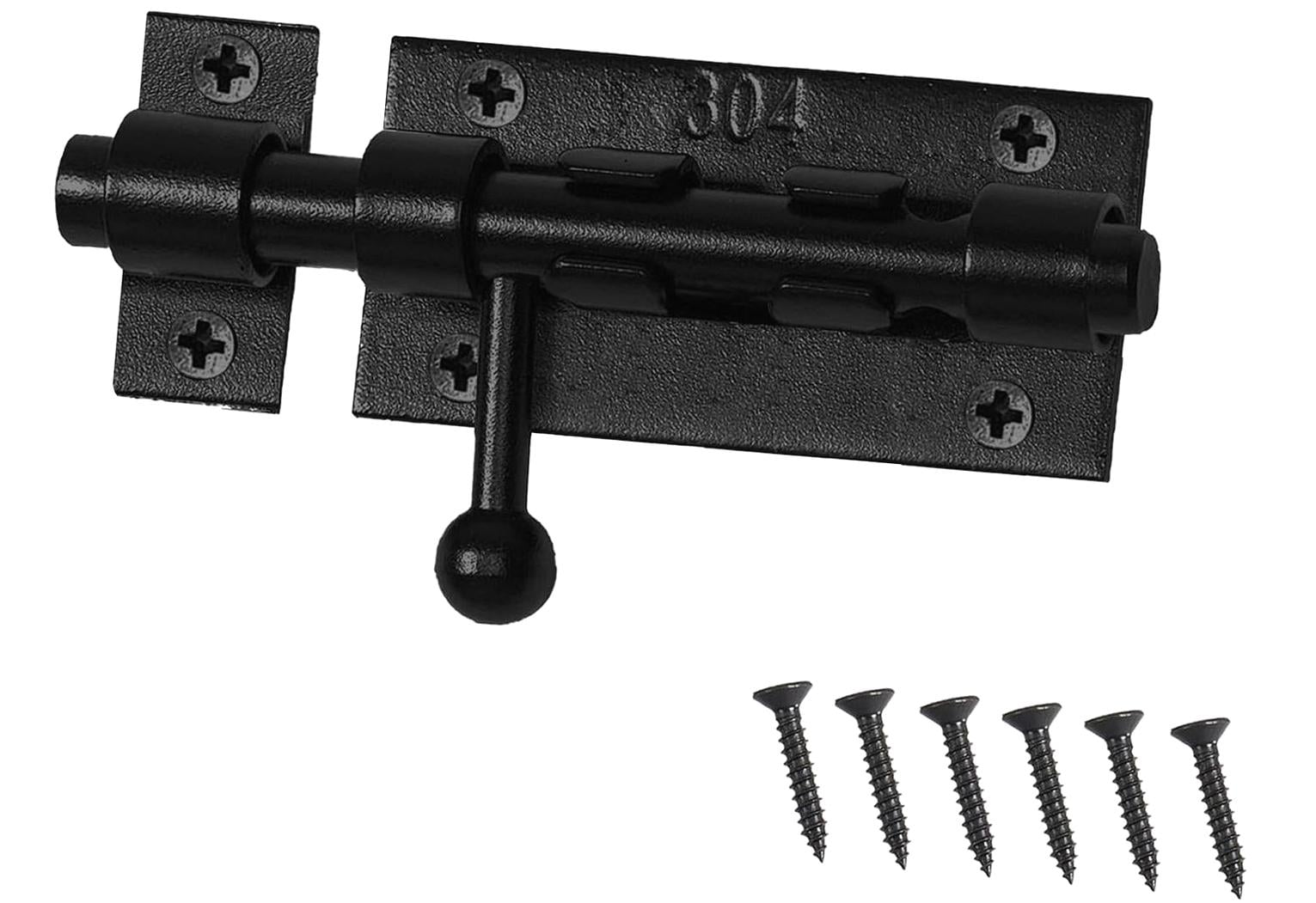 Highcool 4 Inch Slide Barrel Bolt Door Slide Lock, 304 Steel Bolt Lock ...