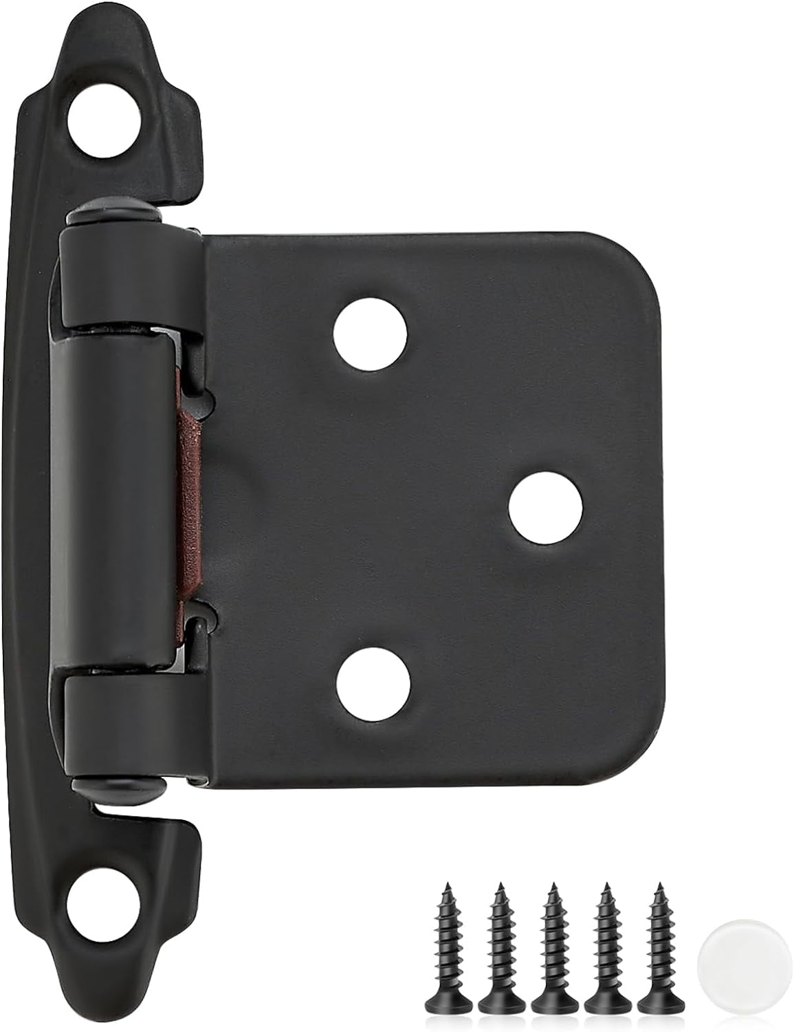 Highcool 4-Pack 2-Pair Cabinet Hinges 1/2 Inch Overlay Semi- Hinges ...