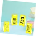 Highcool 4 Pack Funny Office Supplies, Yellow Desk , Acrylic Sticky ...