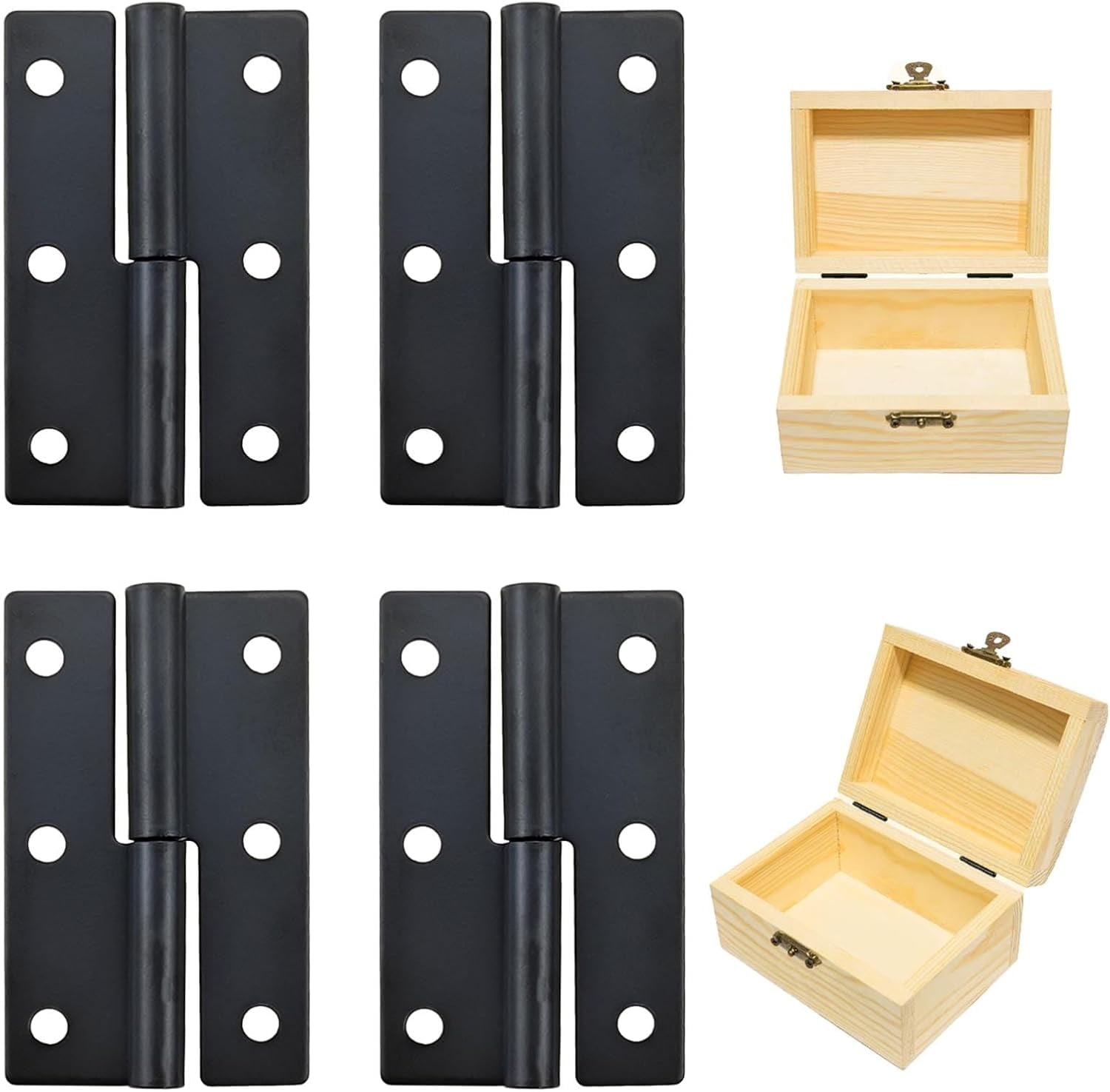 Highcool 4 Pack Hinges 2.44" Steel Hinges Right Left Handed Hinges ...