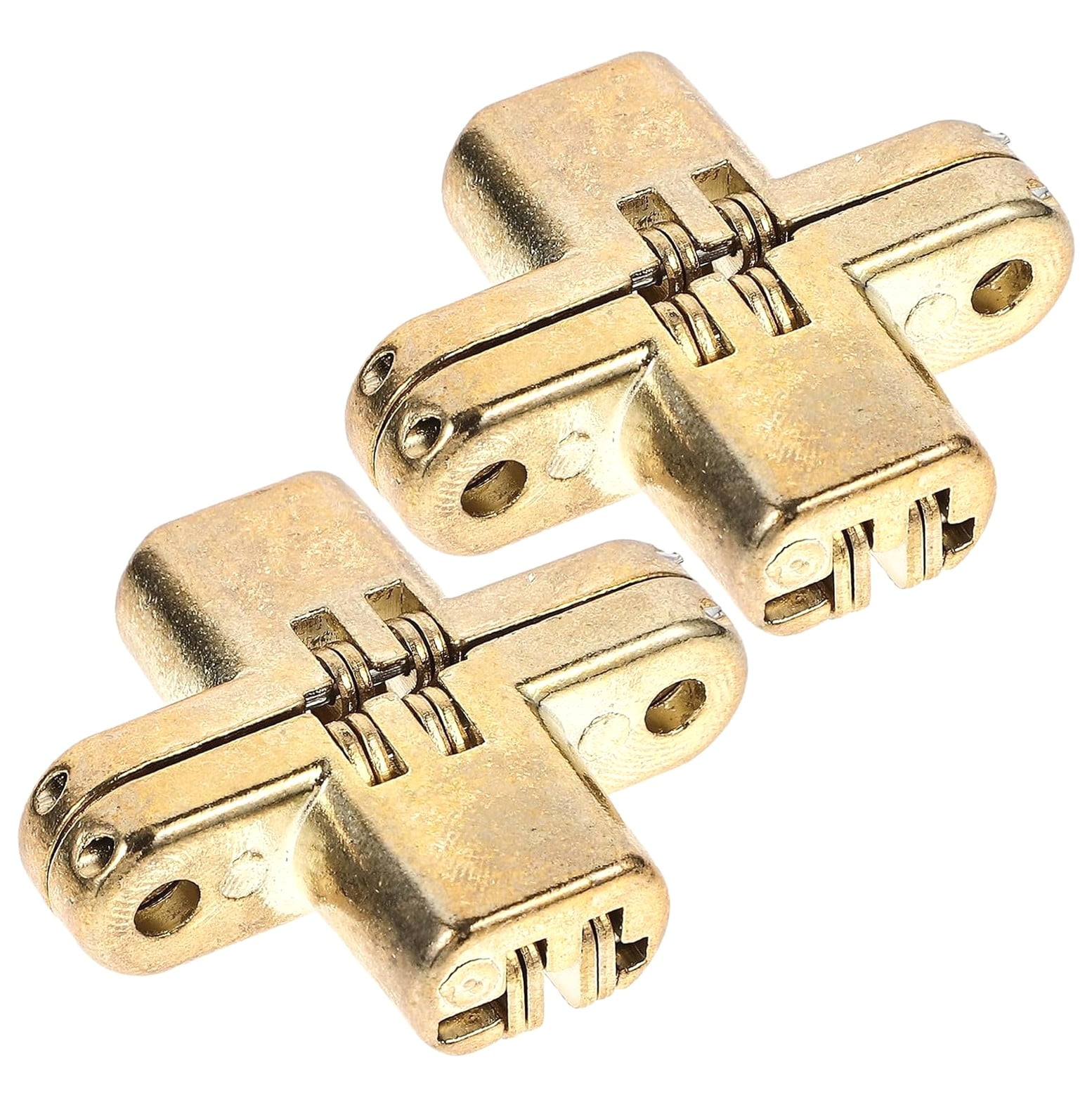 Highcool 4 Pcs Zinc Alloy Hinges, Silent Cabinet Hinges for Wooden ...