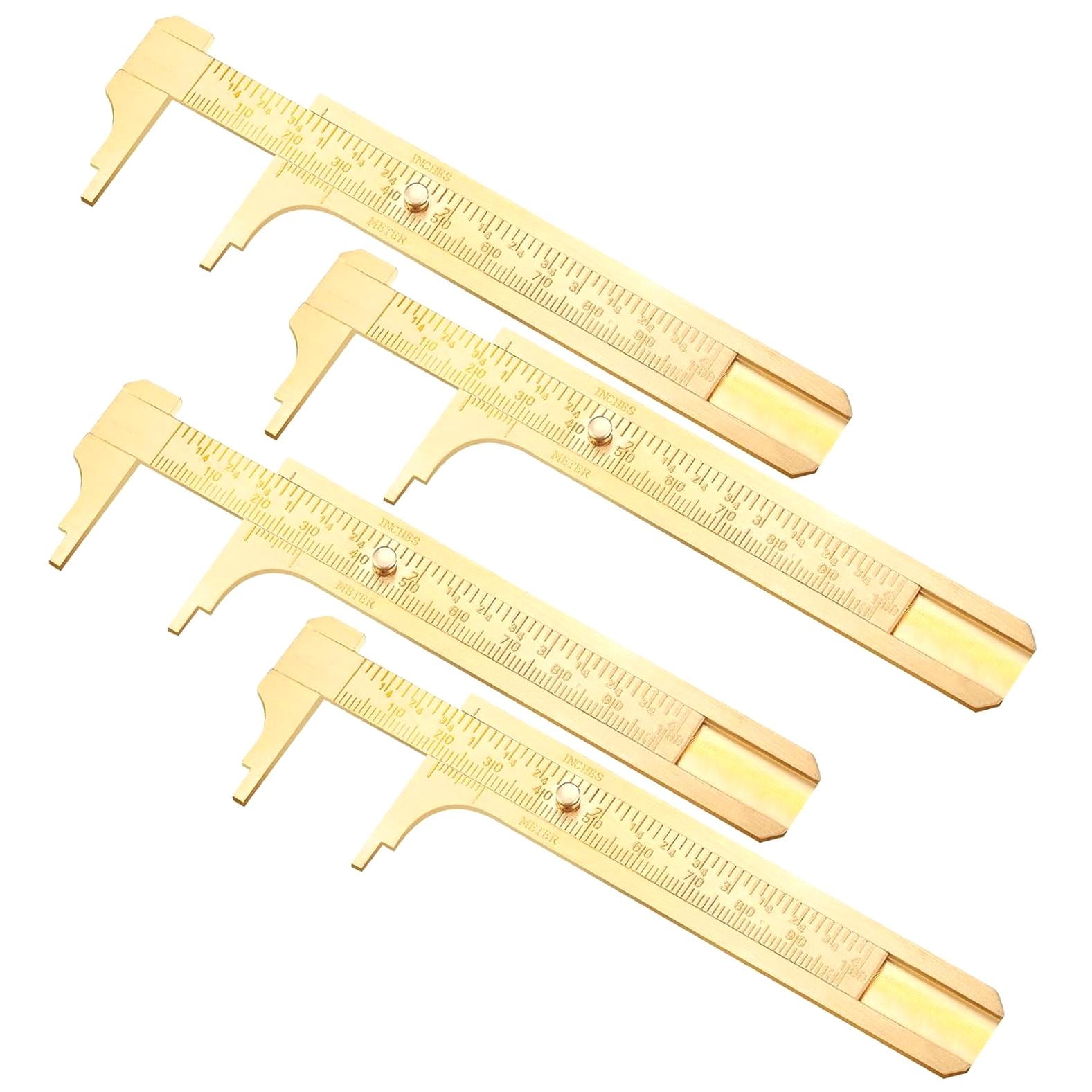 Highcool 4 Piece Vernier Caliper Set, Portable Mini Measuring Tool with ...