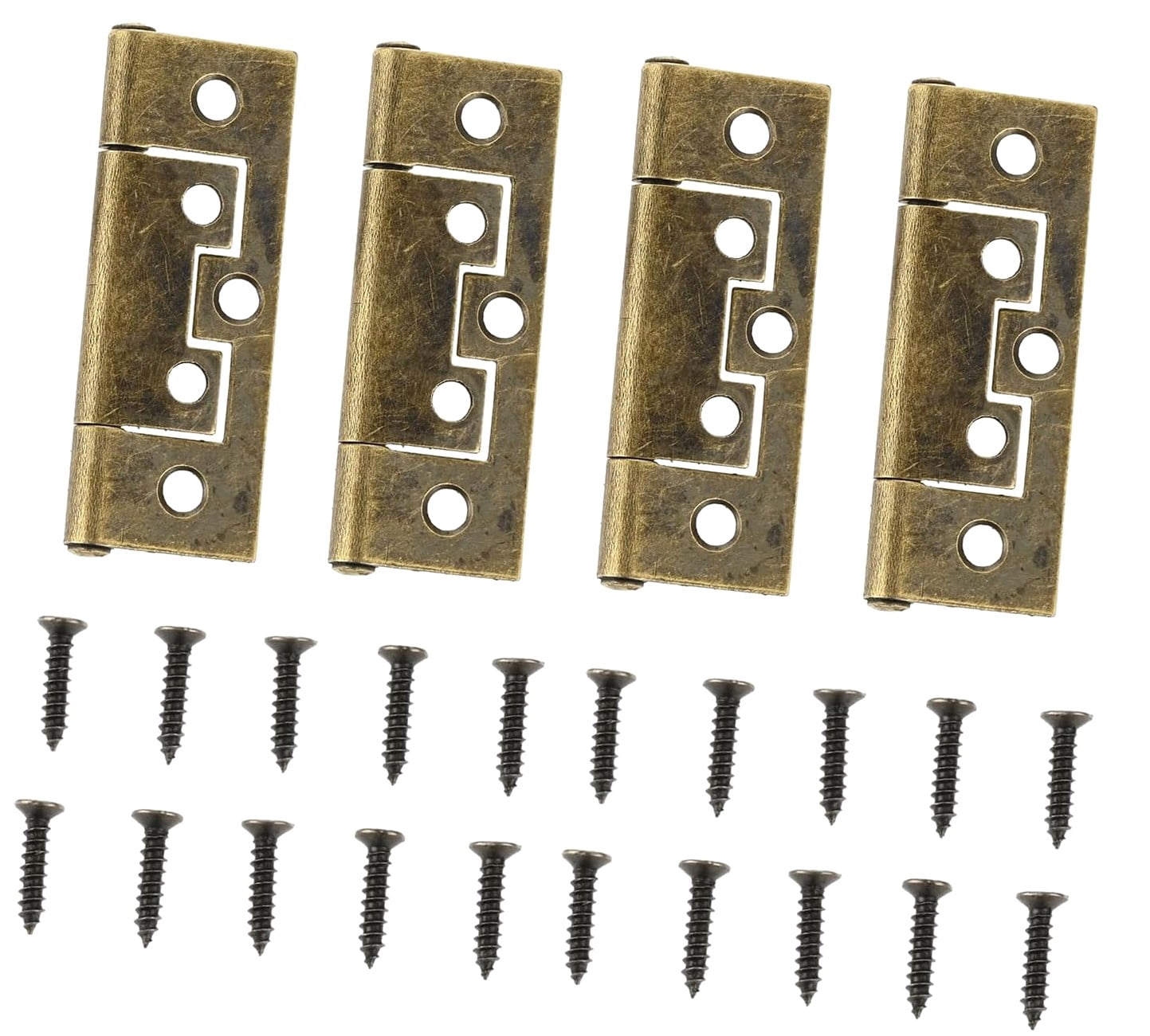 Highcool 4 Pieces Non-Mortise Door Hinges, Surface Mount Interior ...