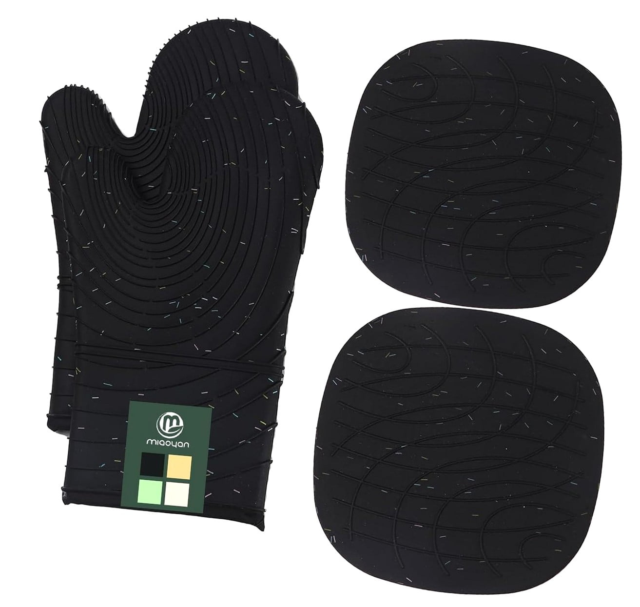 Highcool 4 Pieces Oven and Pot Holders Mitts in Macaron Color ...