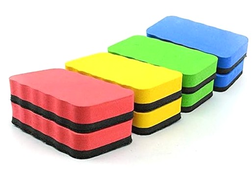 Highcool 4 Pieces Whiteboard Eraser Chalk Eraser Whiteboard Magnets ...