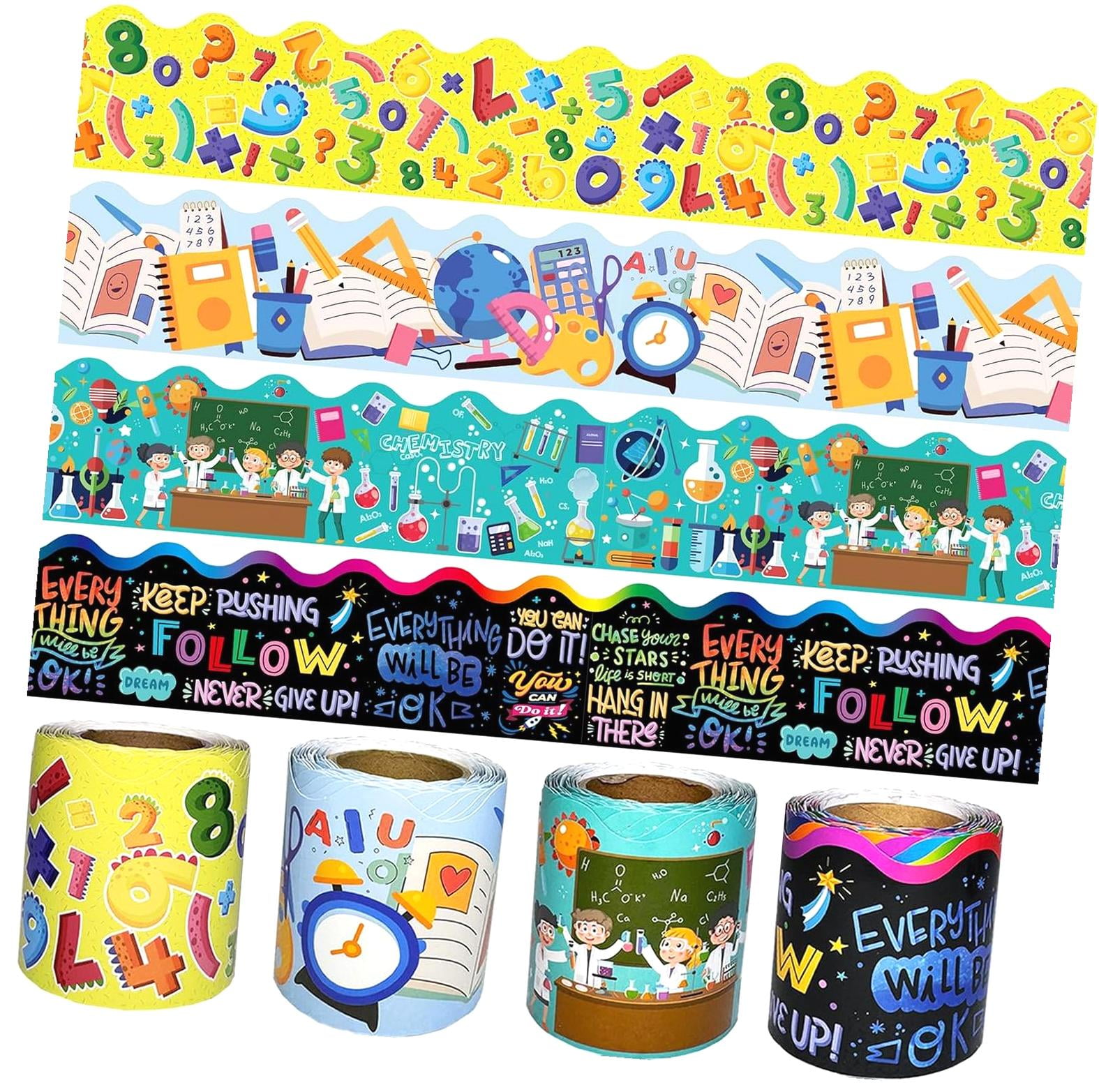 Highcool 4 Rolls 131ft Academic Year Bulletin Board Borders,Science ...