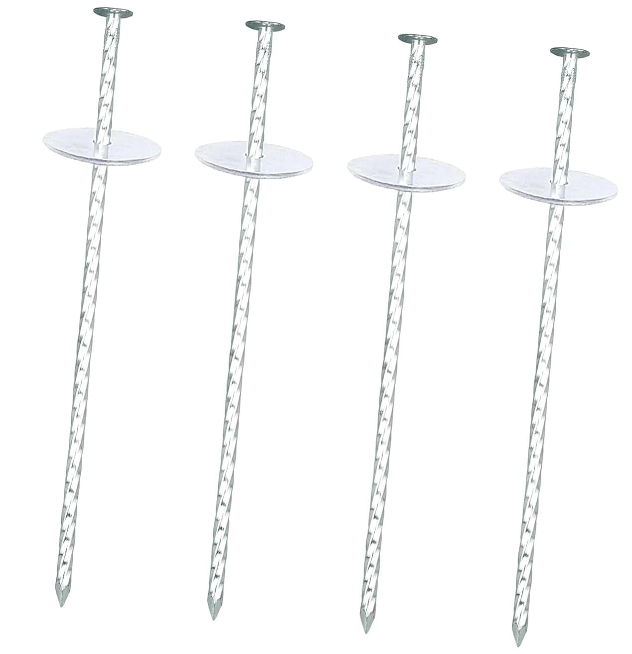 Highcool 40-Pack 10" Galvanized Landscape Stakes, Garden Edging Anchors ...