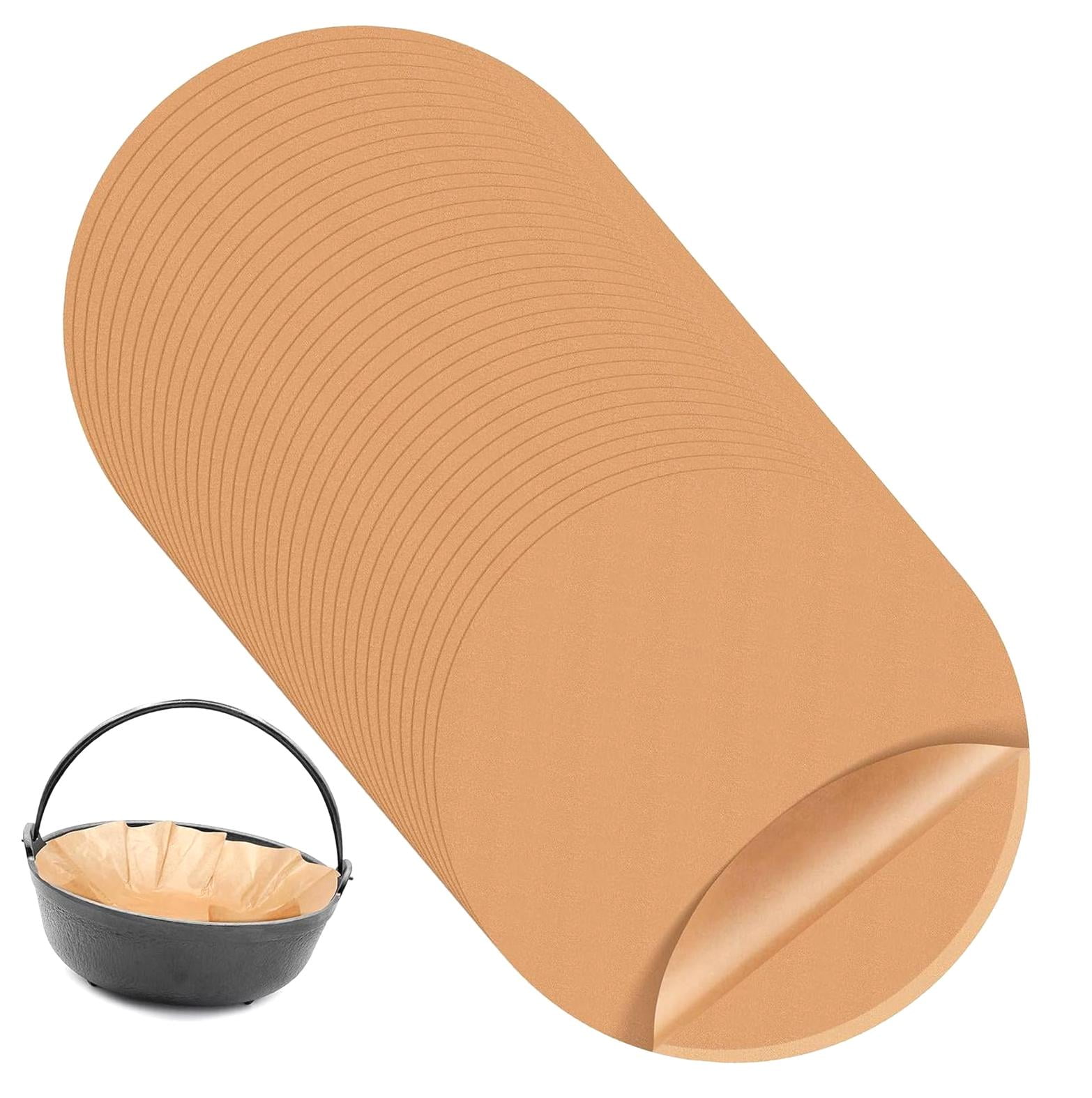 Highcool 40 Pcs 20 Inch Round Parchment Paper Dutch Oven Liners ...