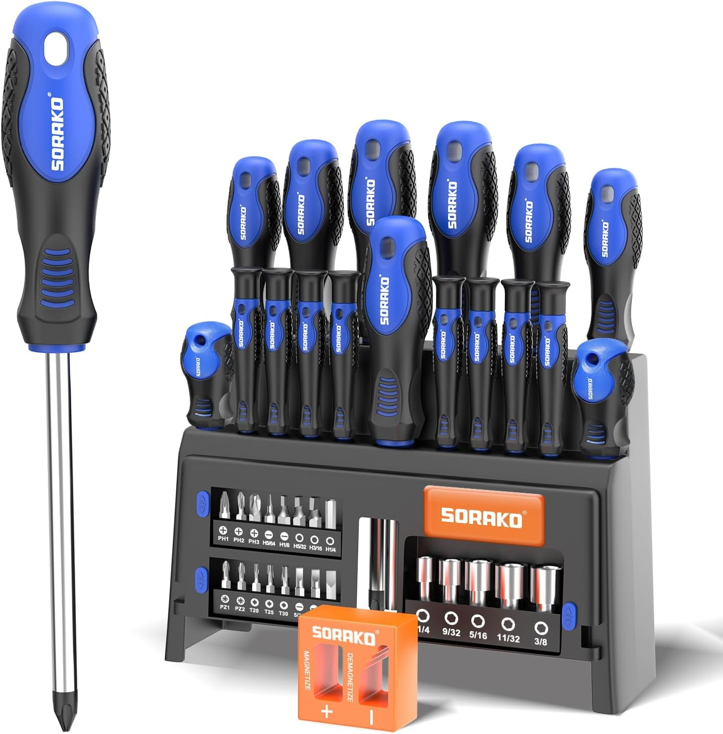 Highcool 40-Piece Screwdriver Set, Multi-pose Magnet Screwdriver Set ...
