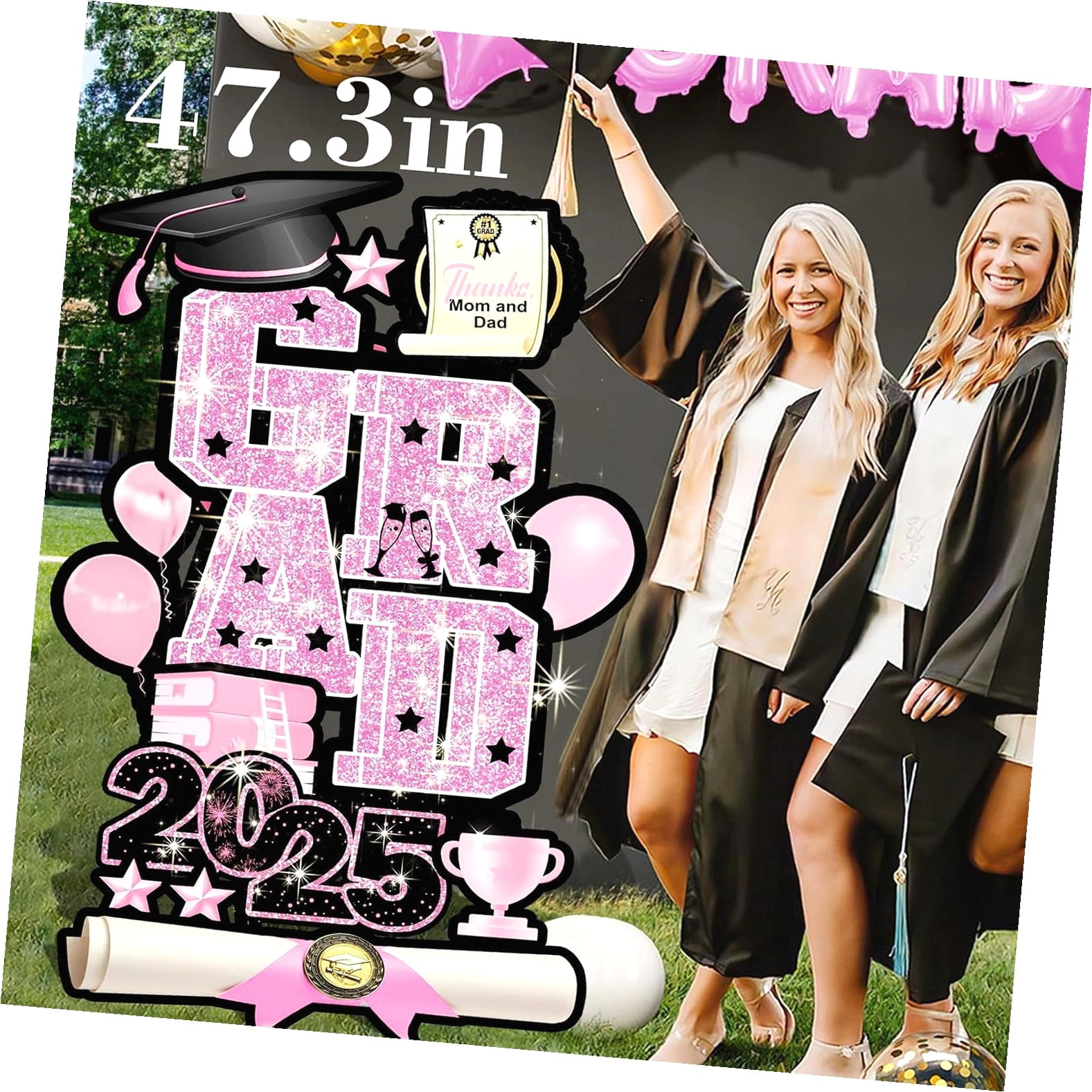 Highcool 47.3 Inch Extra Large Graduation Yard Sign, Graduation ...