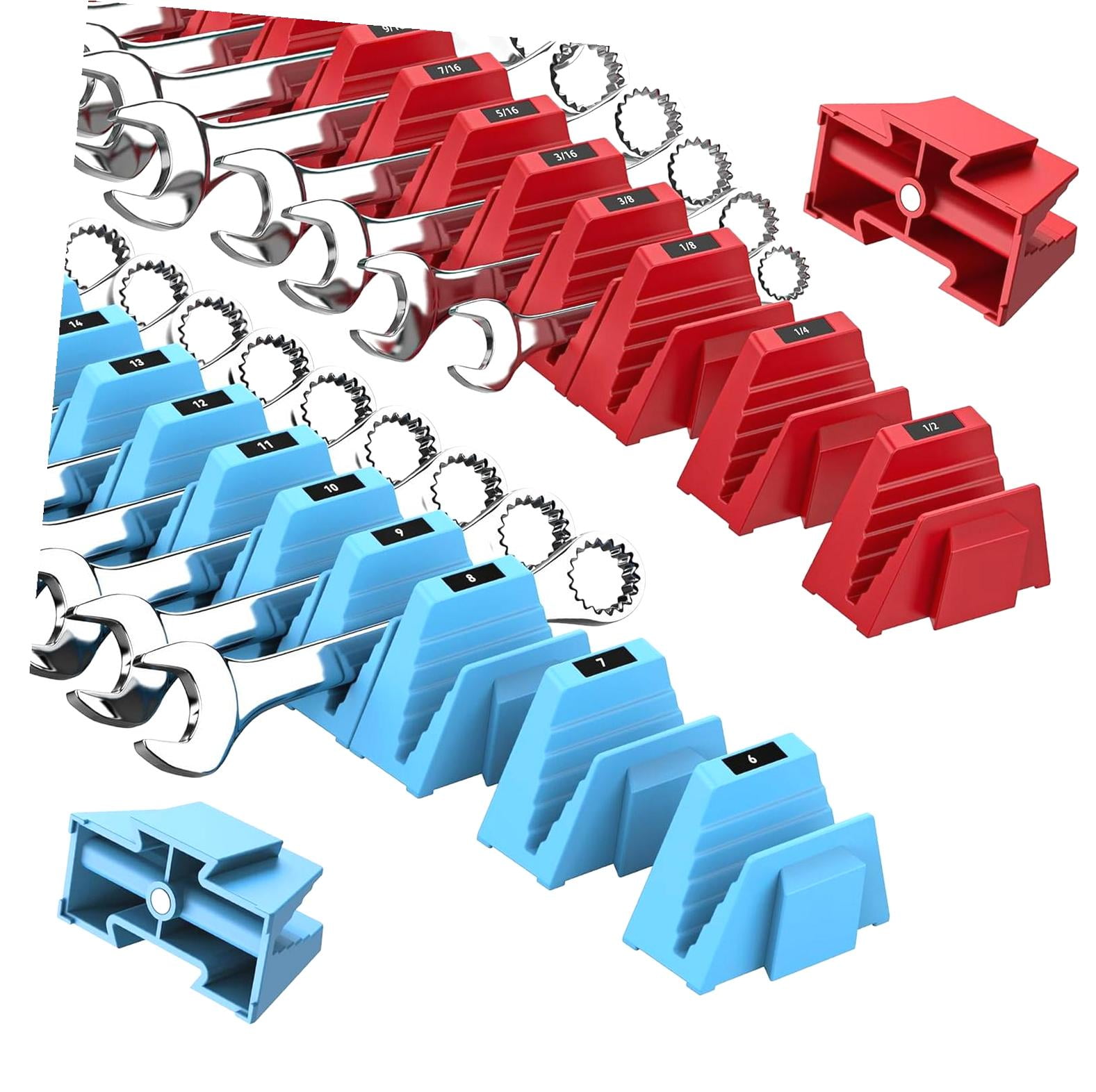 Highcool 48PCS Magnet Modular Wren Organizers for Tool Drawers - Red ...