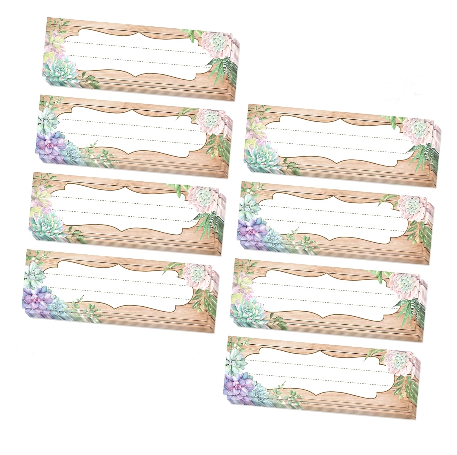 Highcool 48Pcs Minimalist Labels Name Tag Greenery Label Sticker ...
