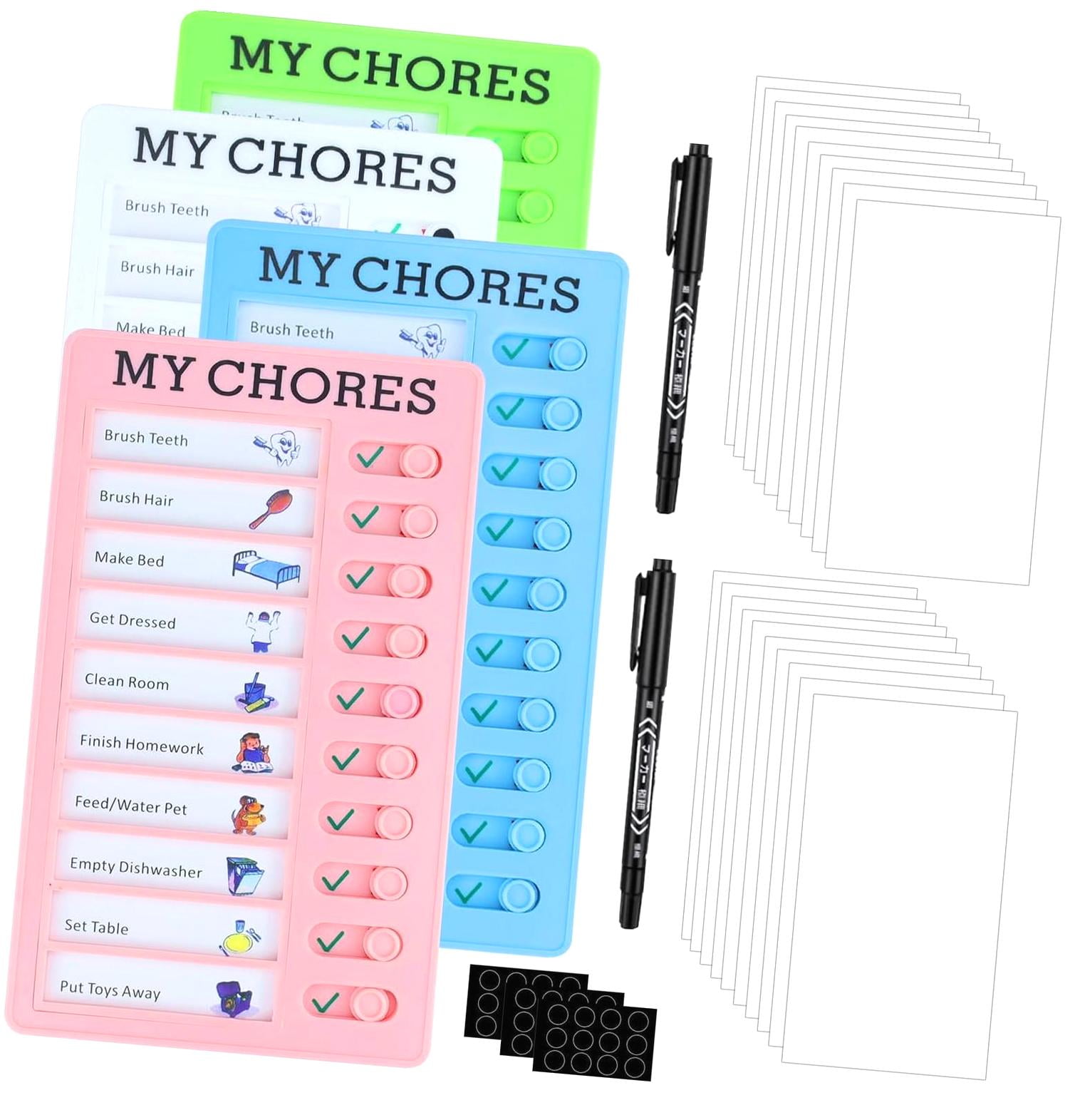 Highcool 4PCS Chore Chart for Adults RV Checklist Board Detachable ...