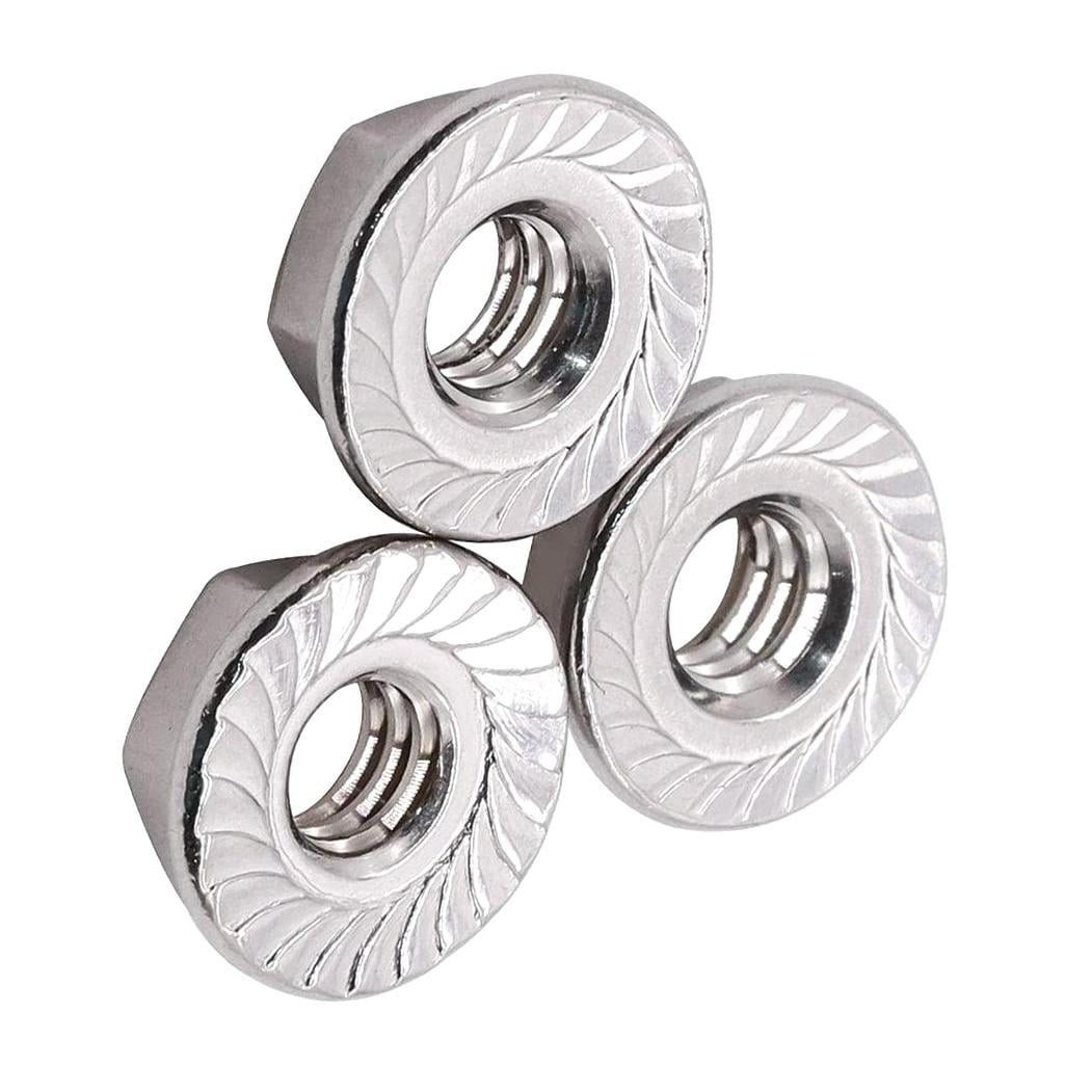 Highcool 5/16"-18 Thread Size Steel Serrated Flange Nuts Locknuts ...