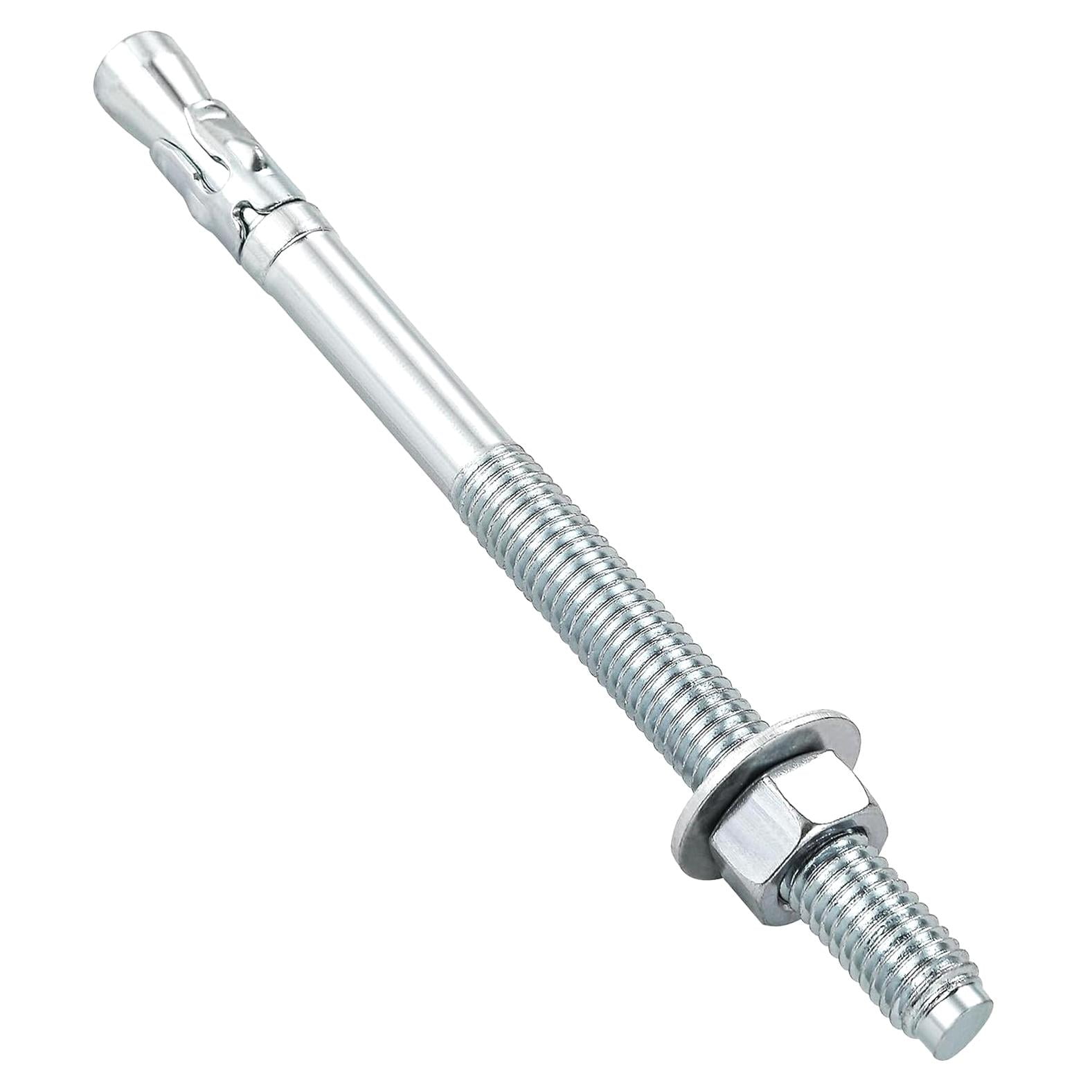 Highcool 5/16x4" 30Pcs Standard Heavy-Duty Zinc Wedge Anchors Fasteners ...